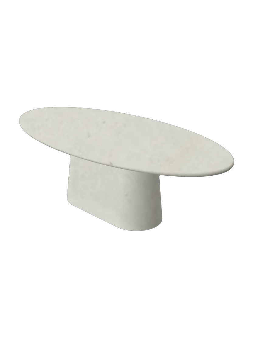 Table en Mortex® Oriane – Design asymétrique et fait main – NUAGE